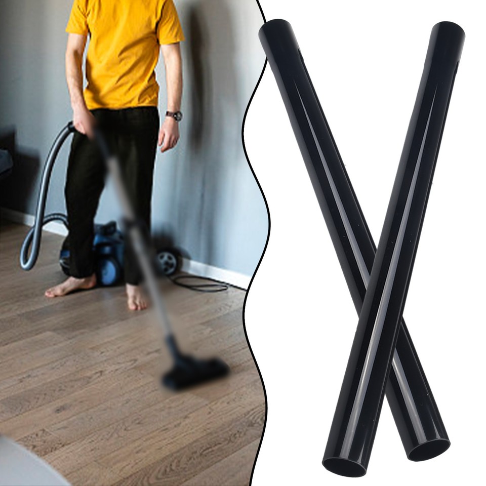2x45cm Vacuum Cleaner Extension Tube Wands Attachment Plastic Tubes ...