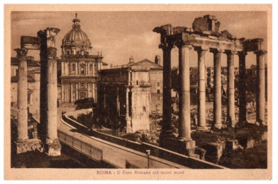 Foro Ramano Col Nuovi Scavi Rome Italy Black And White Postcard | eBay