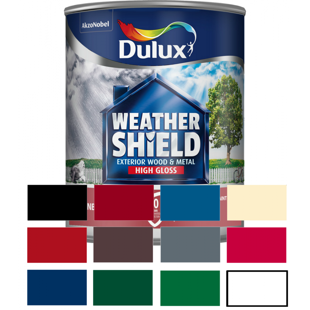 Weathershield 750ml Exterior High Gloss Buckingham Leekes Dulux