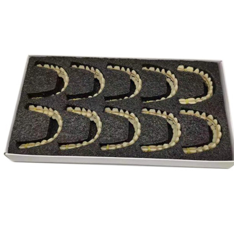 28pcs False Teeth Whitening Dentures Temporary Fake Tooth Upper Lower ...