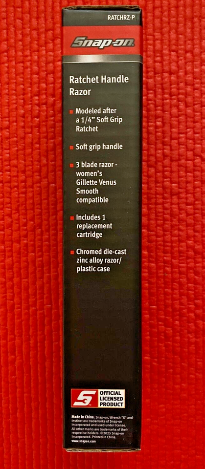 SNAP ON Tools Razor Soft Grip PINK Ratchet Handle Gillette Blade Shaver ...