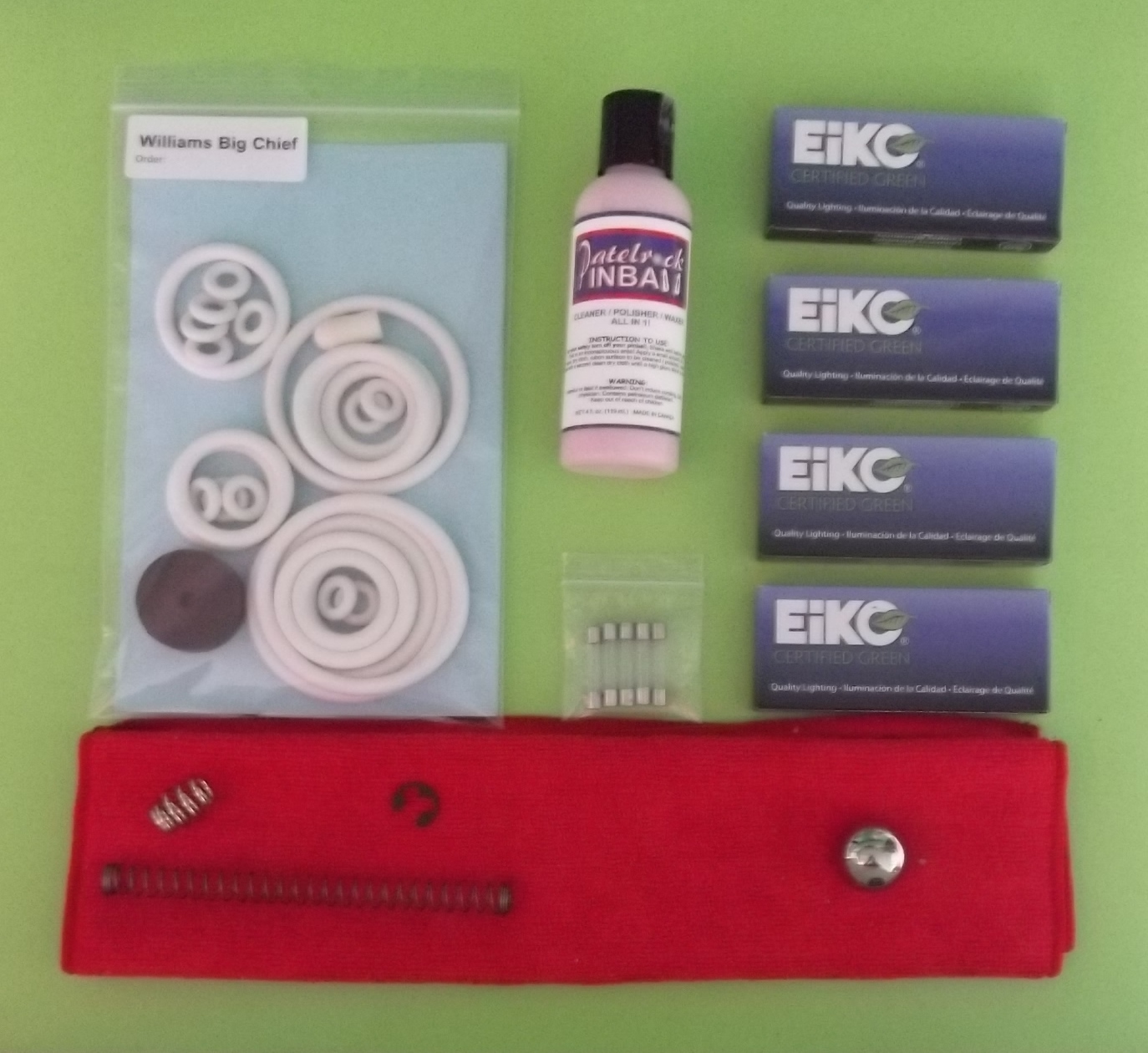 1965 Williams Big Chief Pinball Machine Maintenance Tune Up Kit | eBay