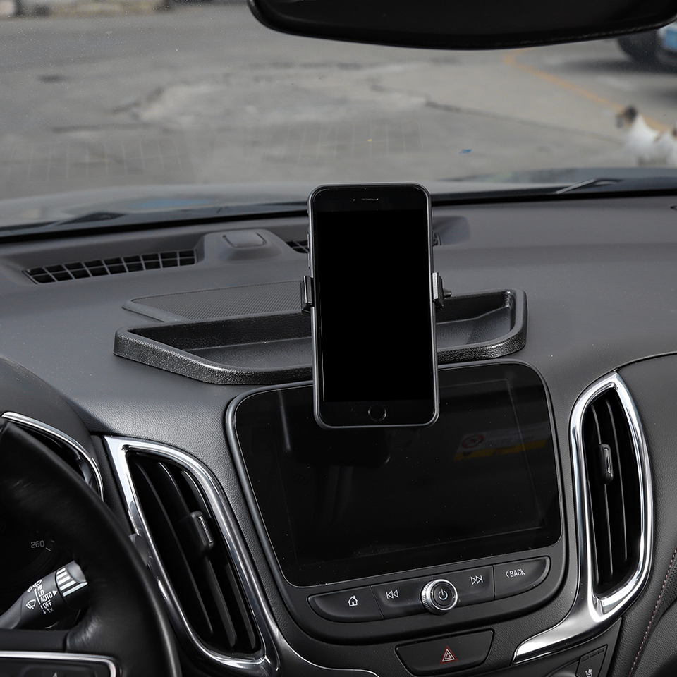 Center Dash Storage Box Tray & Phone Holder Mount for Chevrolet Equinox ...