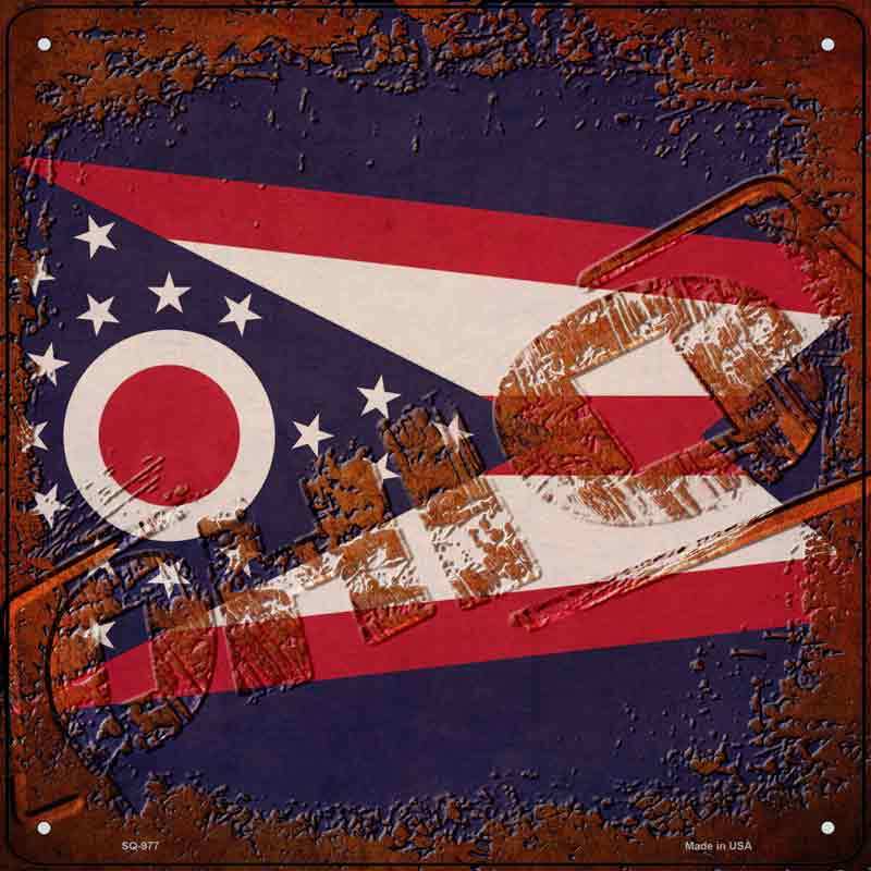 Ohio Rusty Stamped Novelty Metal Square Sign SQ-977 | eBay