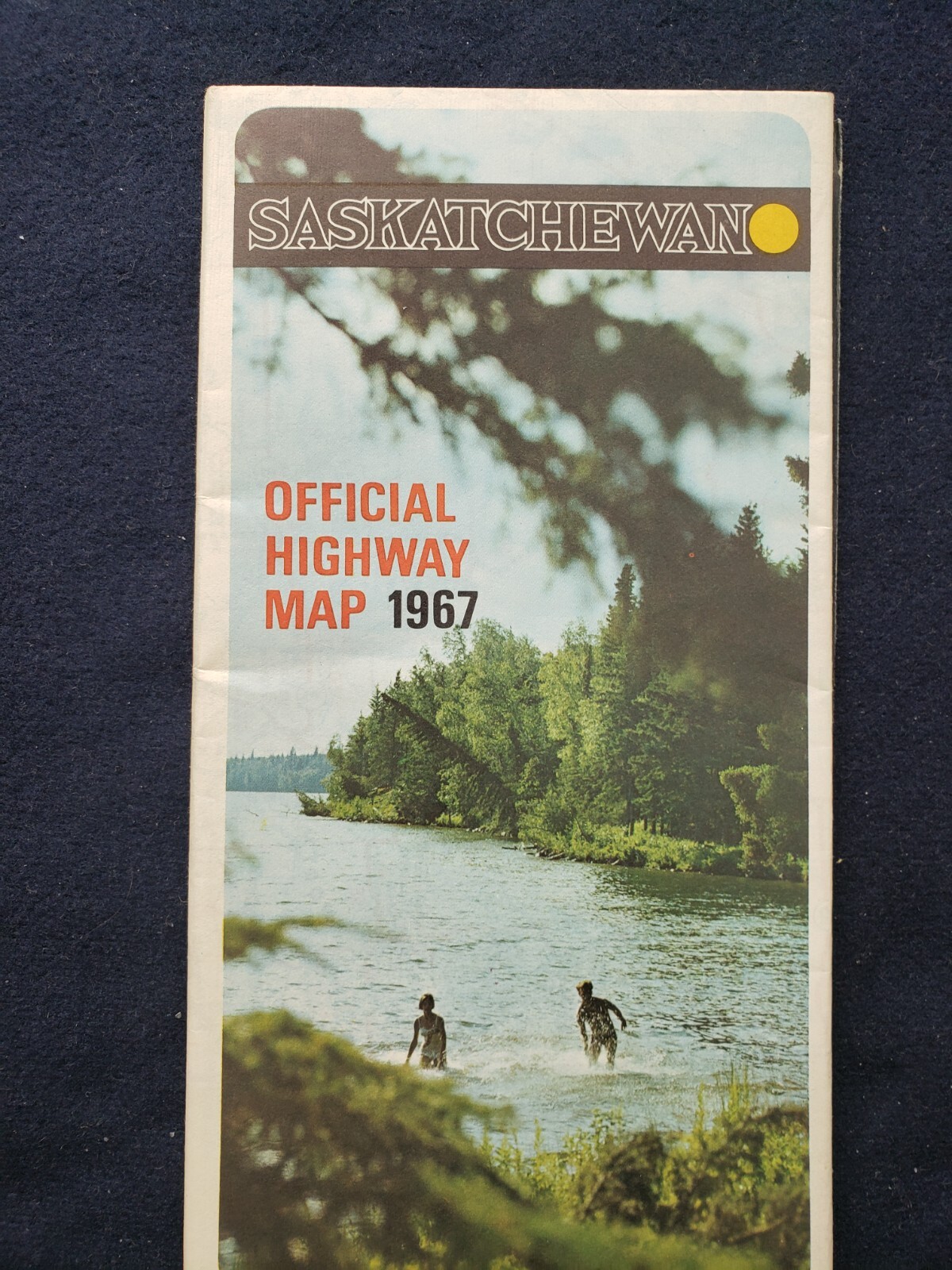 1967 SASKATCHEWAN Official Highway Map by Department of Highways ...