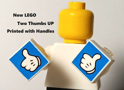 New LEGO Sign TWO THUMBS UP Free Handles on Back (removable) Fun AWARD ...