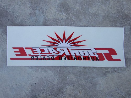 Original old school Sun Race Authorized Bicycle Dealer window decal 3 ...