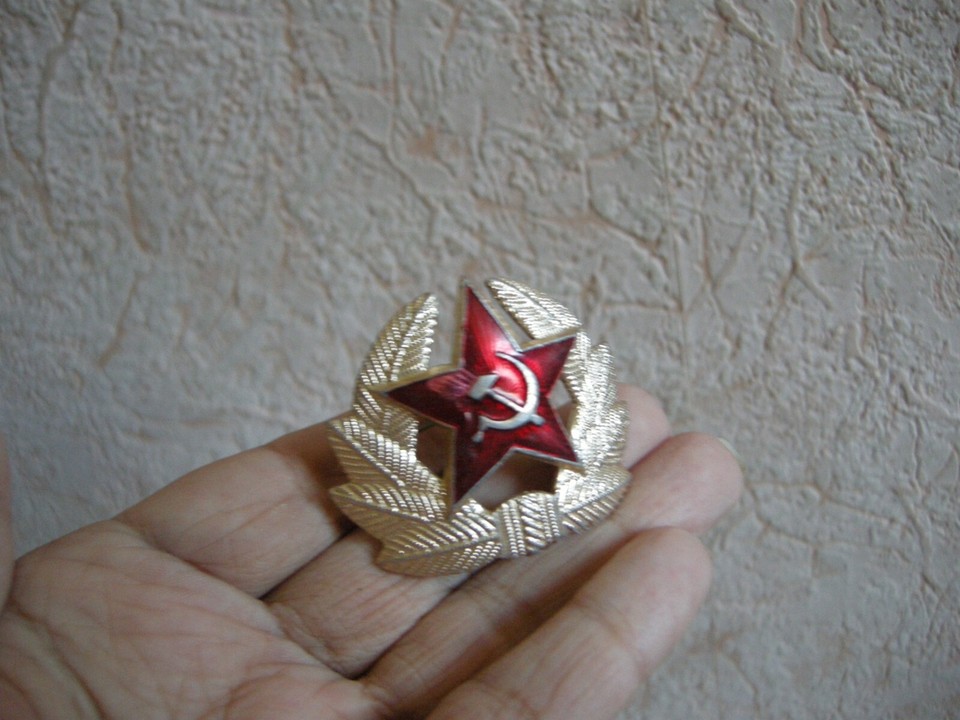 Vintage Original Soviet Military Cap PILOTKA Armed Forces Red Army Star Badge | eBay