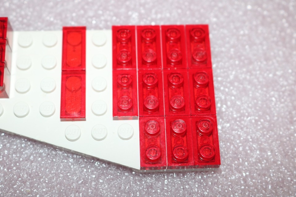 Lego red translucent 1x2 and tiles lot of 16 | eBay