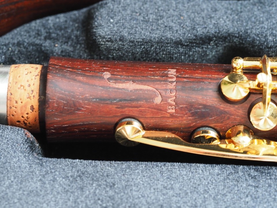 Backun Model F Cocobolo Bb Clarinet with Gold Plated Keys | eBay