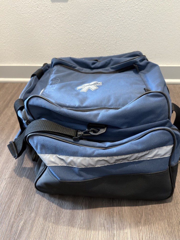 Dyna Med Mega-Medic Bag Blue First Responder EMS EMT Ambulance Bag w ...