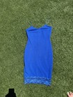 Womens River Island Size 10 Bodycon Cobalt Blue Dress Midi | eBay