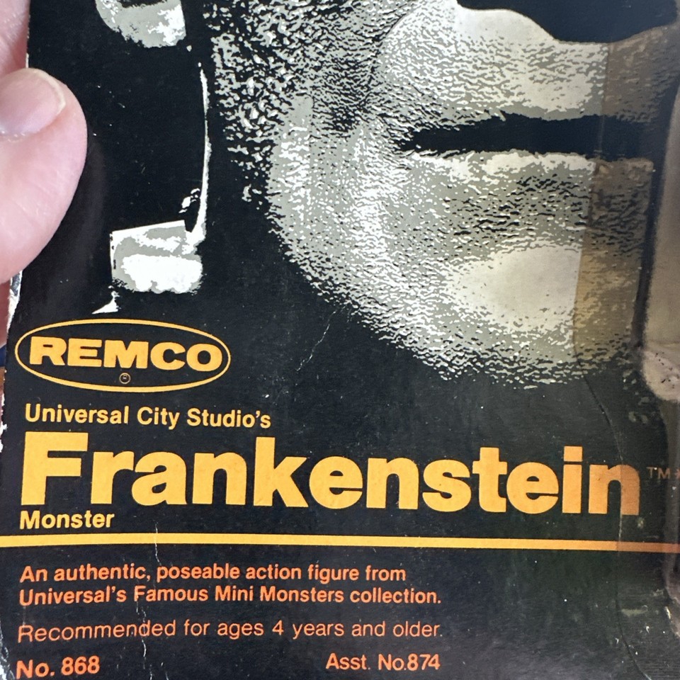 RARE Remco Frankenstein 1980 Glow In The Dark Frankenstein Monster On ...
