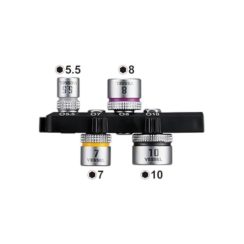 Vessel TD-BS24 Bit Set Set of 4 Sockets H5.5 H7 H8 H10 x 21 mm | eBay