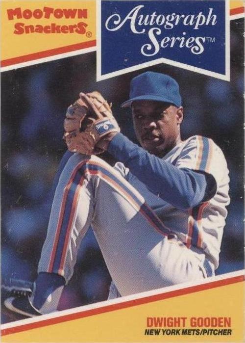 1992 Mootown Snackers Autograph Series - Dwight Gooden #18 for sale ...