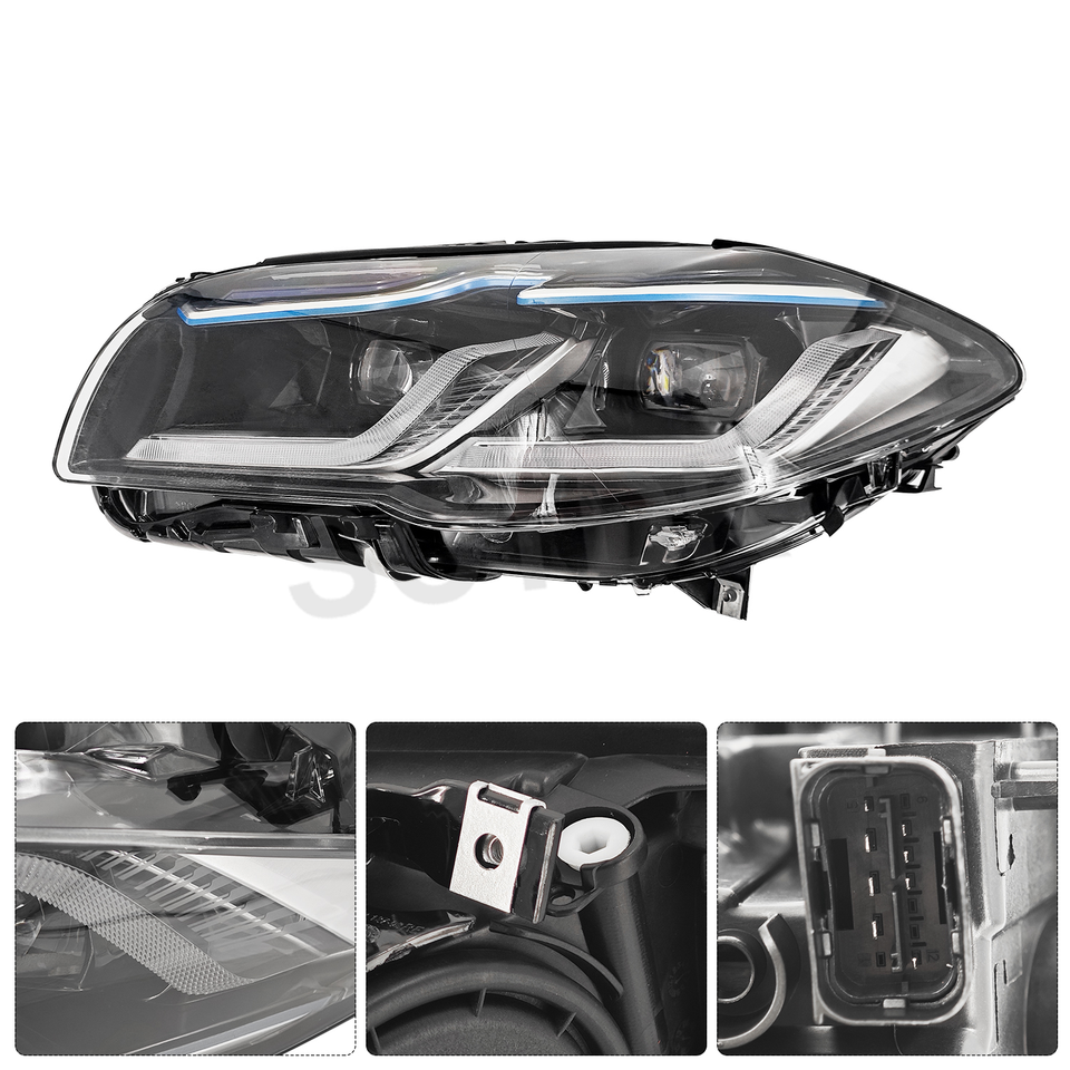 LED Headlights Assembly Xenon W/AFS For 2010-2013 BMW 5 Series F10 F11 ...