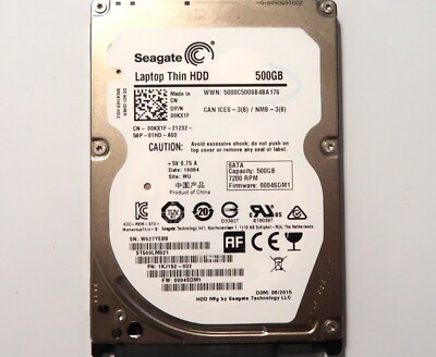 Seagate ST500LM021 1KJ152-032 0004SDM1 WU (W627) China 2.5" 500gb Sata ...