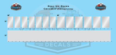 Roll Up Doors HO 1:87 Scale Decals RPS Boley Walthers | eBay