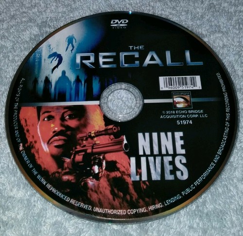 Nine Lives / The Recall - DVD, DISC ONLY Wesley Snipes | eBay