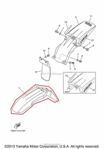 NEW OEM YAMAHA TTR125 TTR 125 FRONT FENDER BLUE | eBay