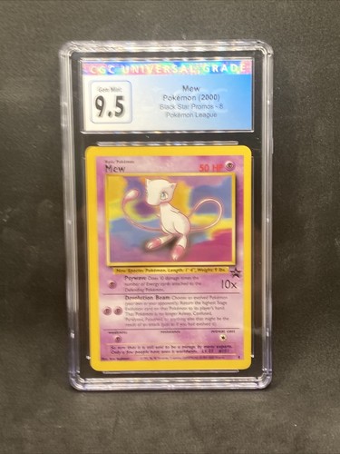 POKEMON LEAGUE BLACK STAR PROMO MEW #8 CGC 9.5 | eBay