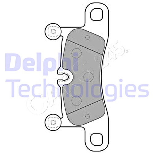 DELPHI Scheibenbremse Bremsbelagsatz Für PORSCHE VW Cayenne Touareg ...