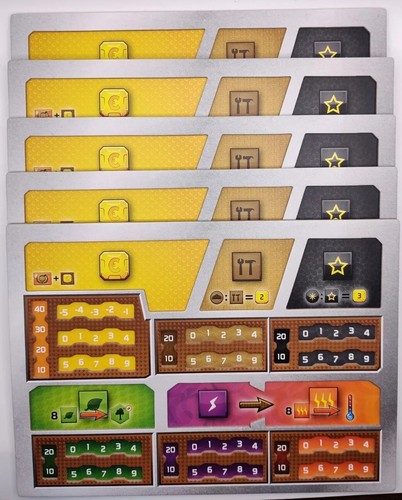 Terraforming Mars Kickstarter Promo Dual Layer Player Boards Set of 5 ...