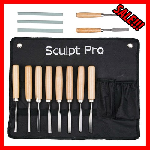 Wood Carving Set Hand Chisel Set 12 Piece Professional Woodworking ...