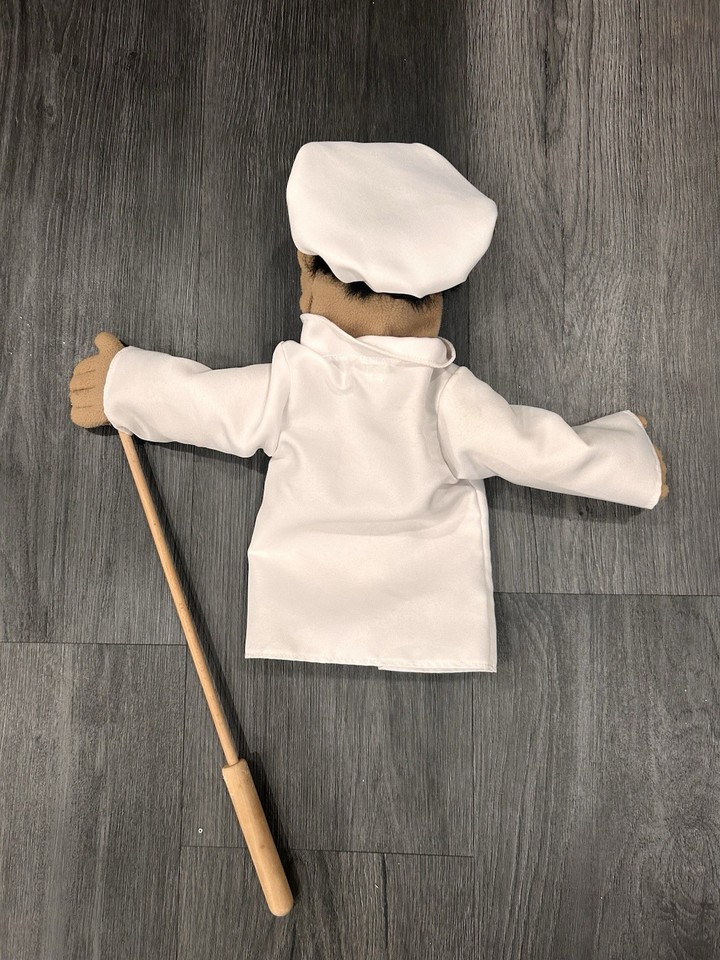 Melissa & Doug Chef Hand Puppet Plush Chef Al Dente Chef Pepe Detachable Rod 15” | eBay