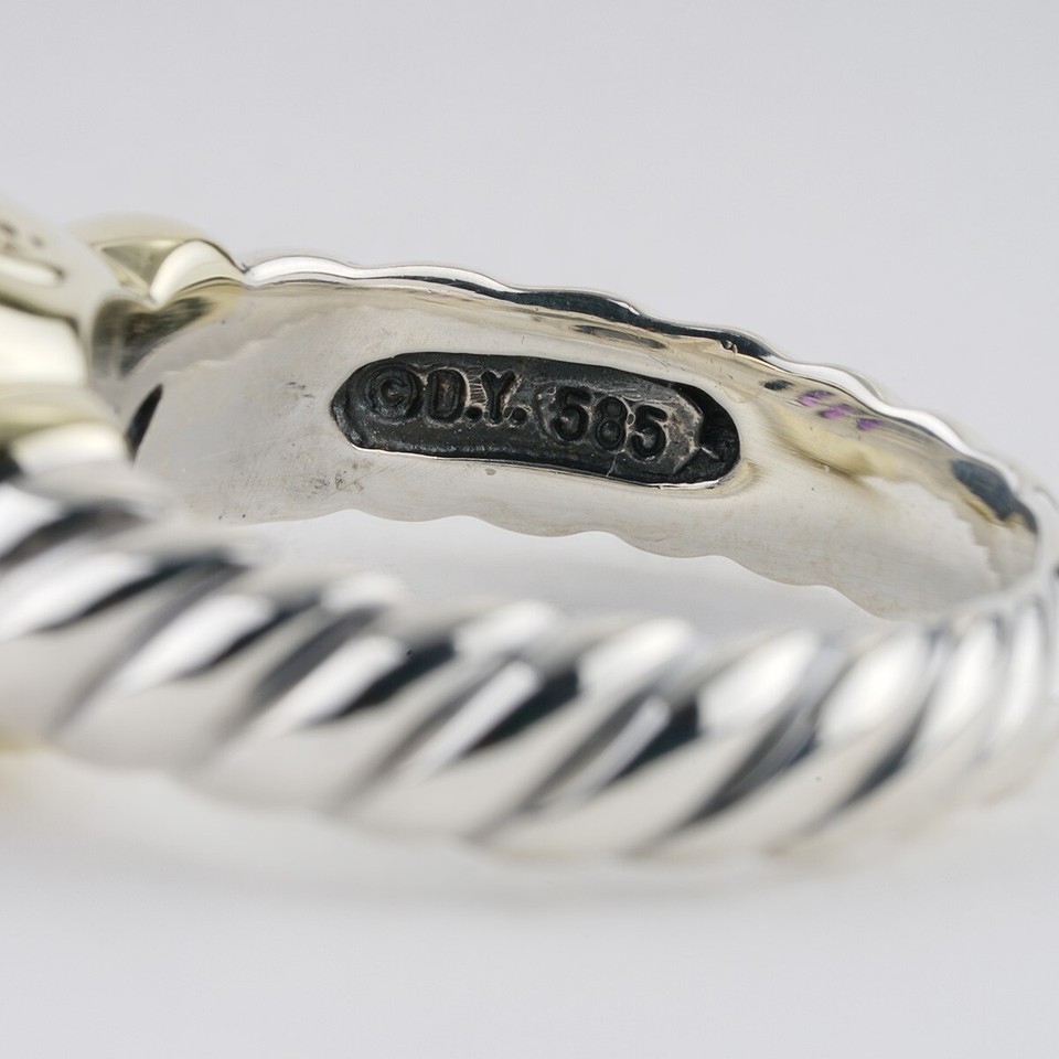 David Yurman Noblesse Ring Sterling Silver & 14K with Amethyst Size 7 ...