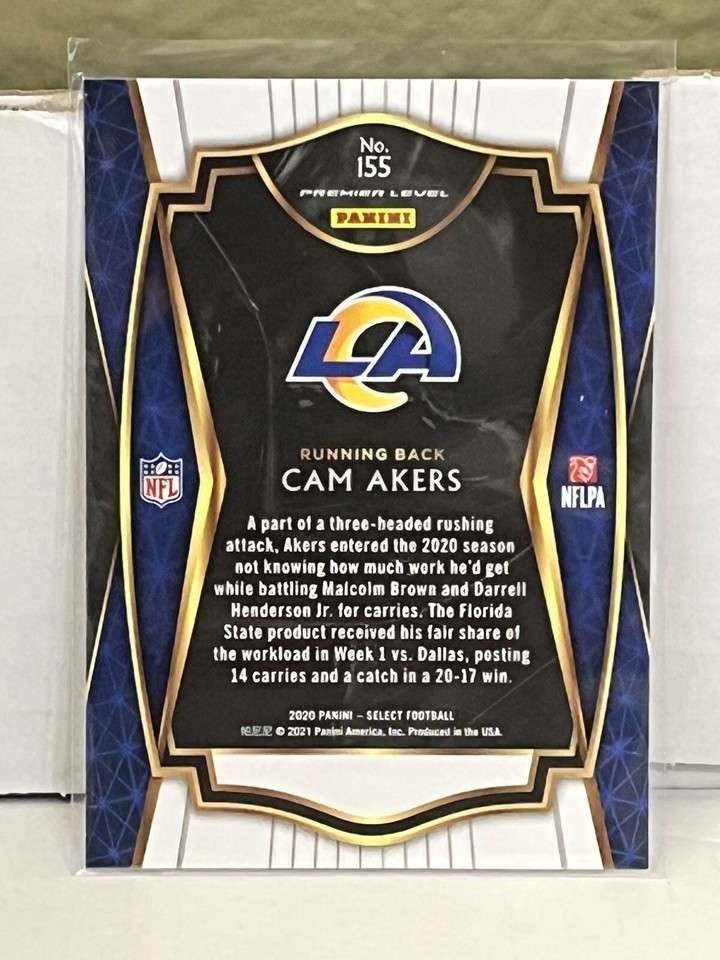 2020 Panini Select RC #155 Cam Akers Los Angeles Rams Football Card | eBay