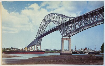 Thatcher Ferry Bridge Panama Canal Vintage Color Photo Postcard ...