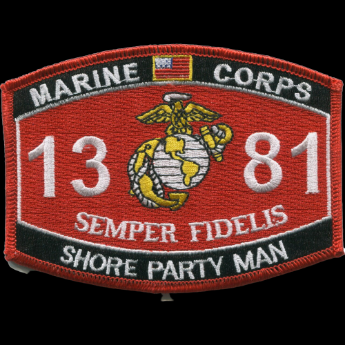 MOS 1381 SHORE PARTY MAN HAT PATCH CAP US MARINES WOW | eBay
