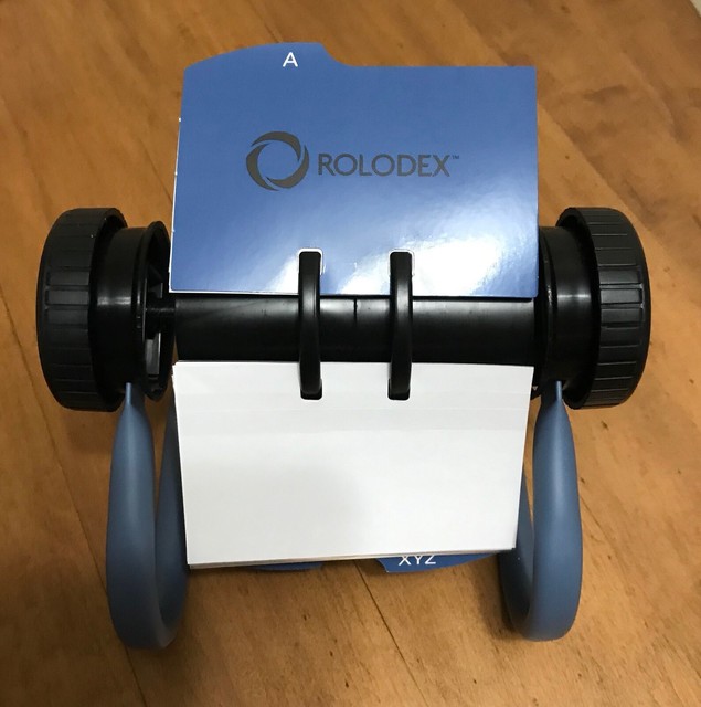 Rolodex Colored Open Rotary Business Card File With 24 Guides B ...