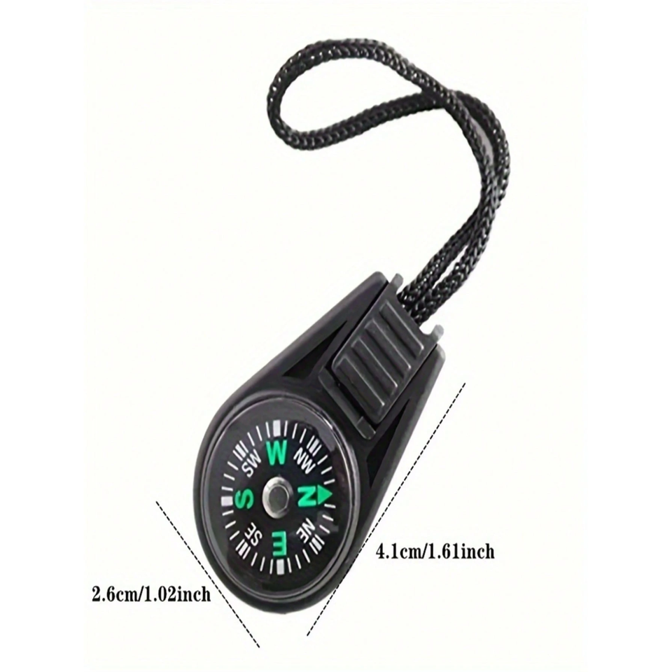 Portable Mini Pocket Compass with Lanyard Waterproof Hiking Survival ...
