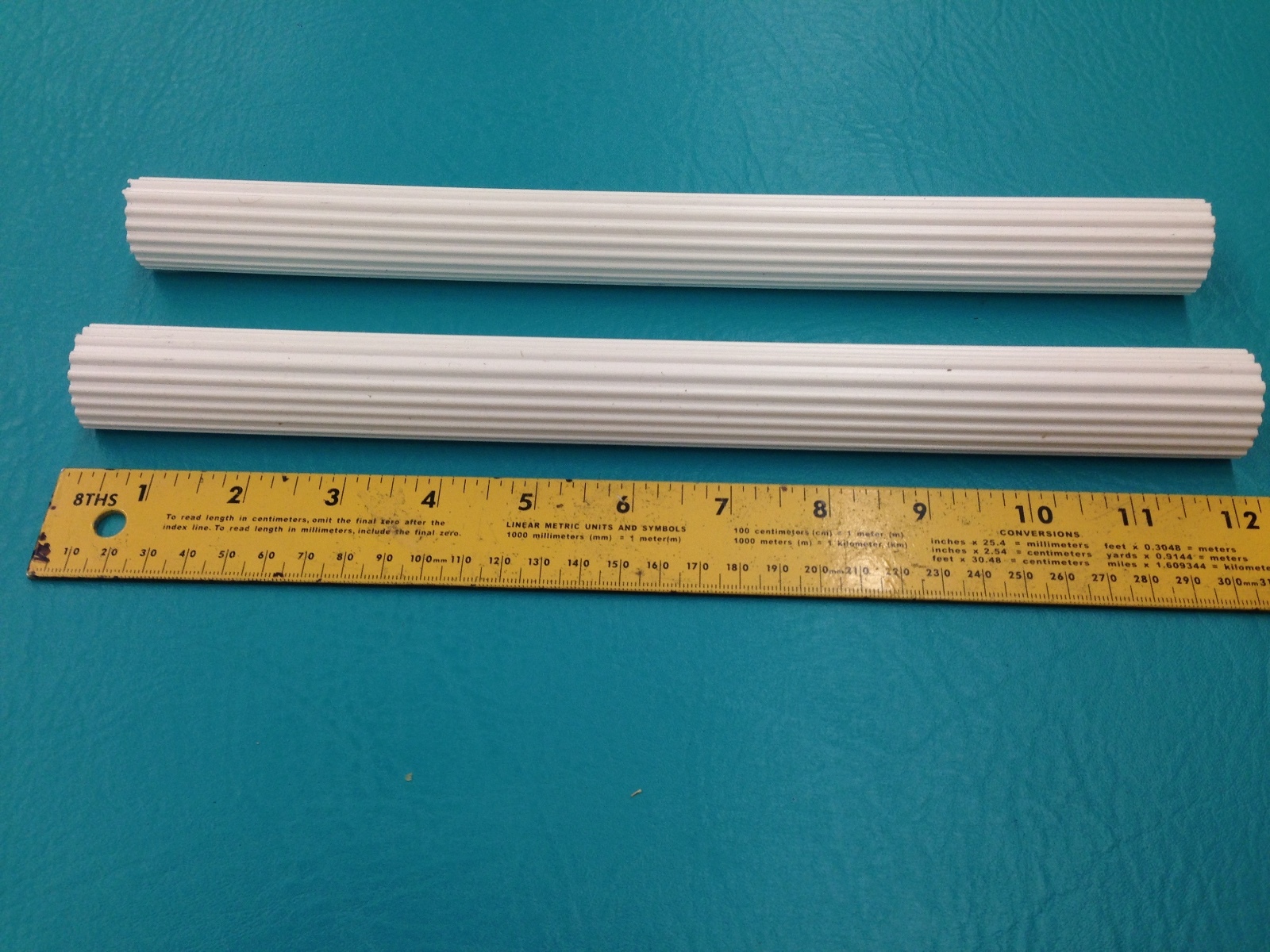 Set 2 PVC Glide 12" Sled Runners Fits 1" Round Tube Lounge Pool Chair ...