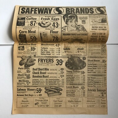 Vintage Newspaper Advertisement Safeway Brands Grocery Store Sales ...