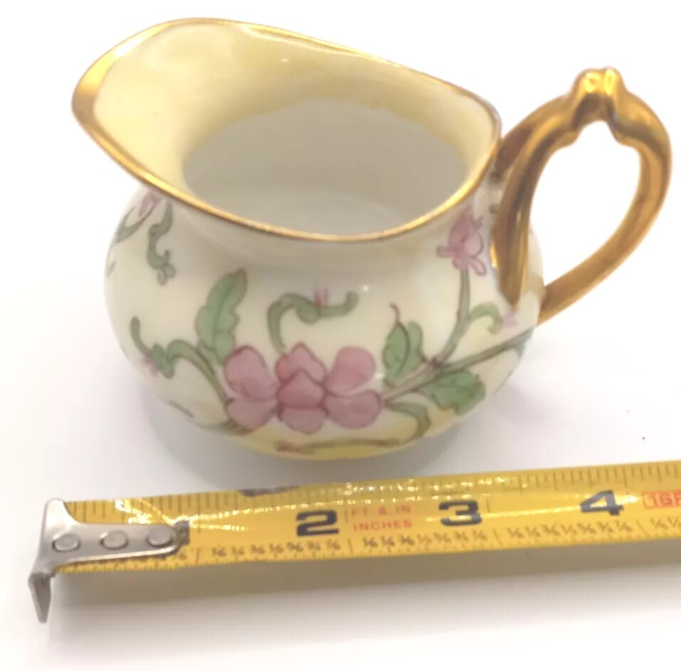 ANTIQUE W.G. & CO LIMOGES FRENCH PORCELAIN SUGAR & CREAMER ~ HAND ...