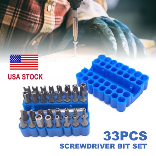 33pc Hex Screwdriver Bit Set with Convenient 1/4 Extension Holder | eBay