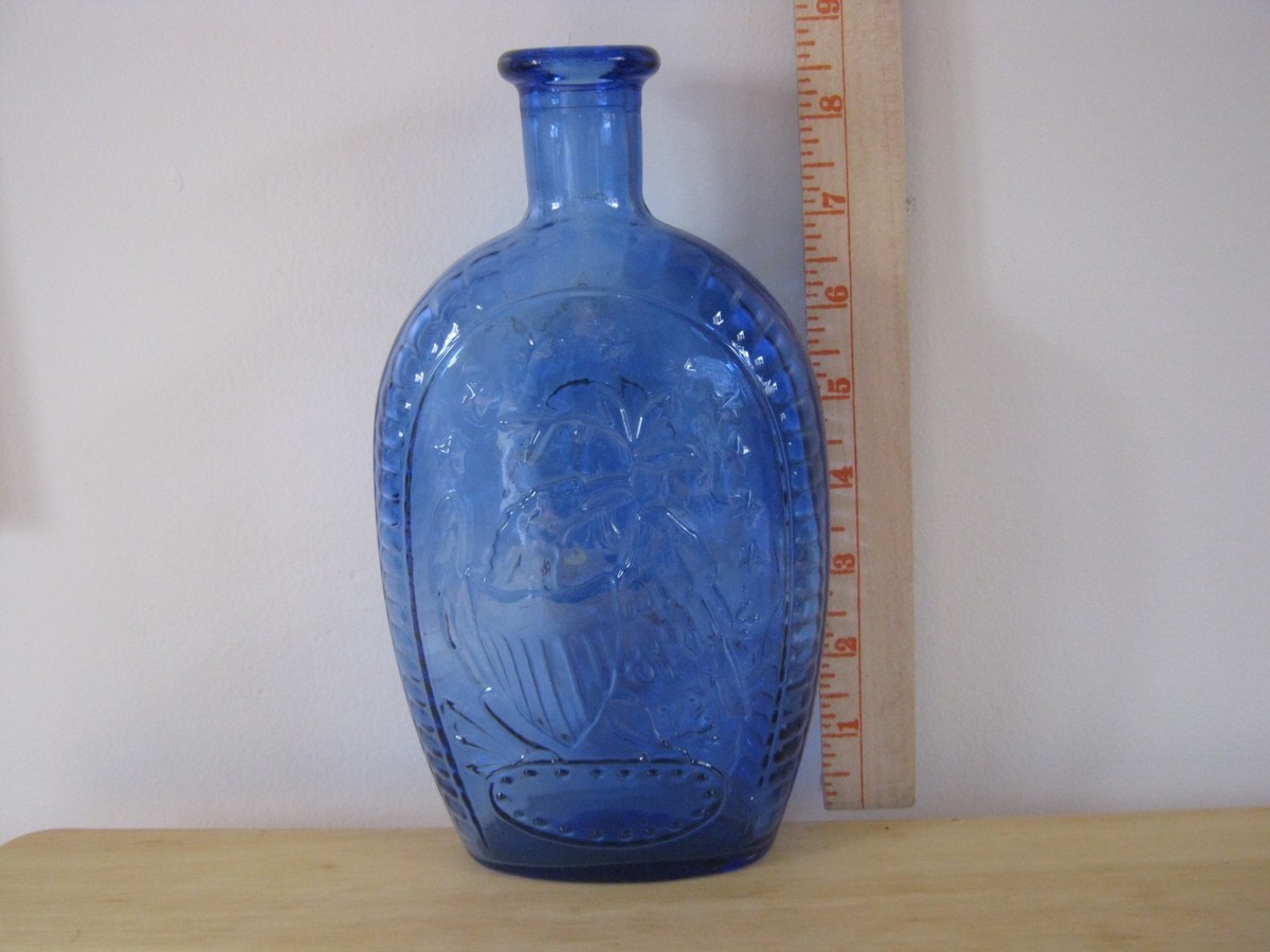 George Washington Flask Blue