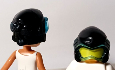 New LEGO Skiing Goggles BLACK Knit Hat Scarf Mountain Patrol Molded ...