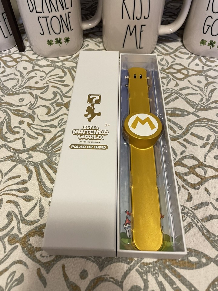 Universal Studios Super Nintendo World Mario Gold Power Up Band ...