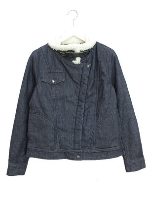 [Japan Used Fashion] Senso Unico Dw2R Denim Jacket Boa Fur 38 Indigo ...
