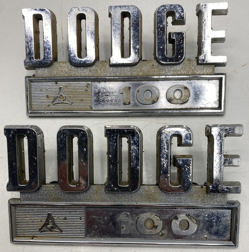VIntage1969 - 1971 Dodge Truck 100 Chrome Emblem Sweptline Power Wagon ...