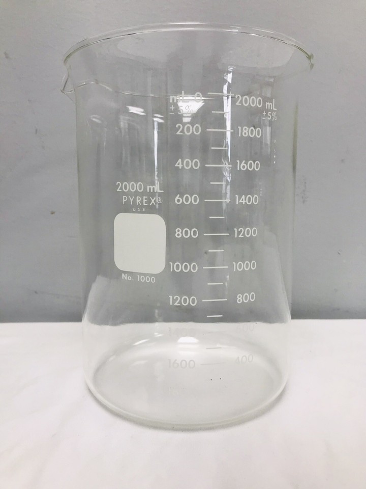 Pyrex Labware Lab Glassware 30 50 100 150 200 250 400 600 1000 2000 mL ...