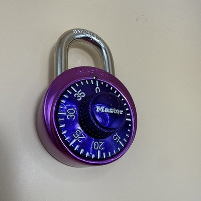 Master Lock Combination Lock 4919CF Pink and Purple Locker with Combo ...