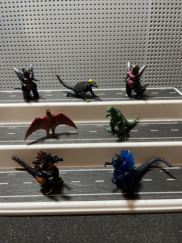 Godzilla Mini Figures Lot Of 7 Excellent Co 2.5in Tall | eBay