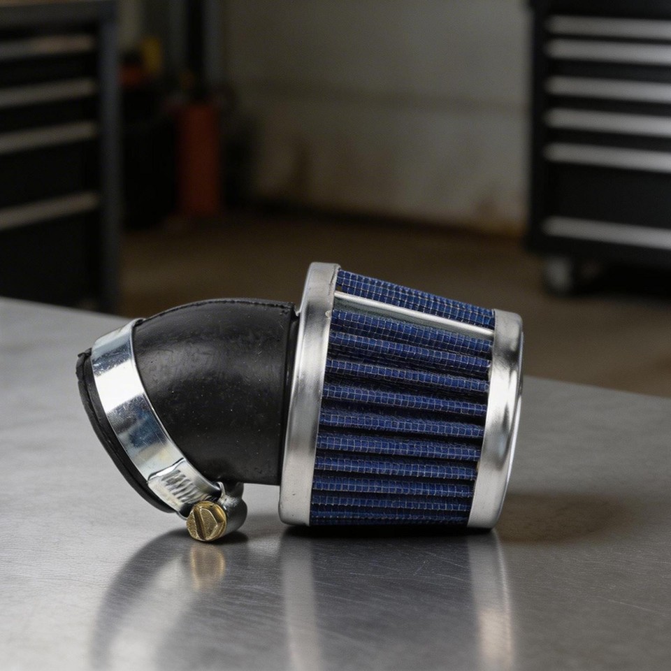 For Off-road Riding 38mm Air Filter Elbow Cone Intake Bent Rubber Tube ...