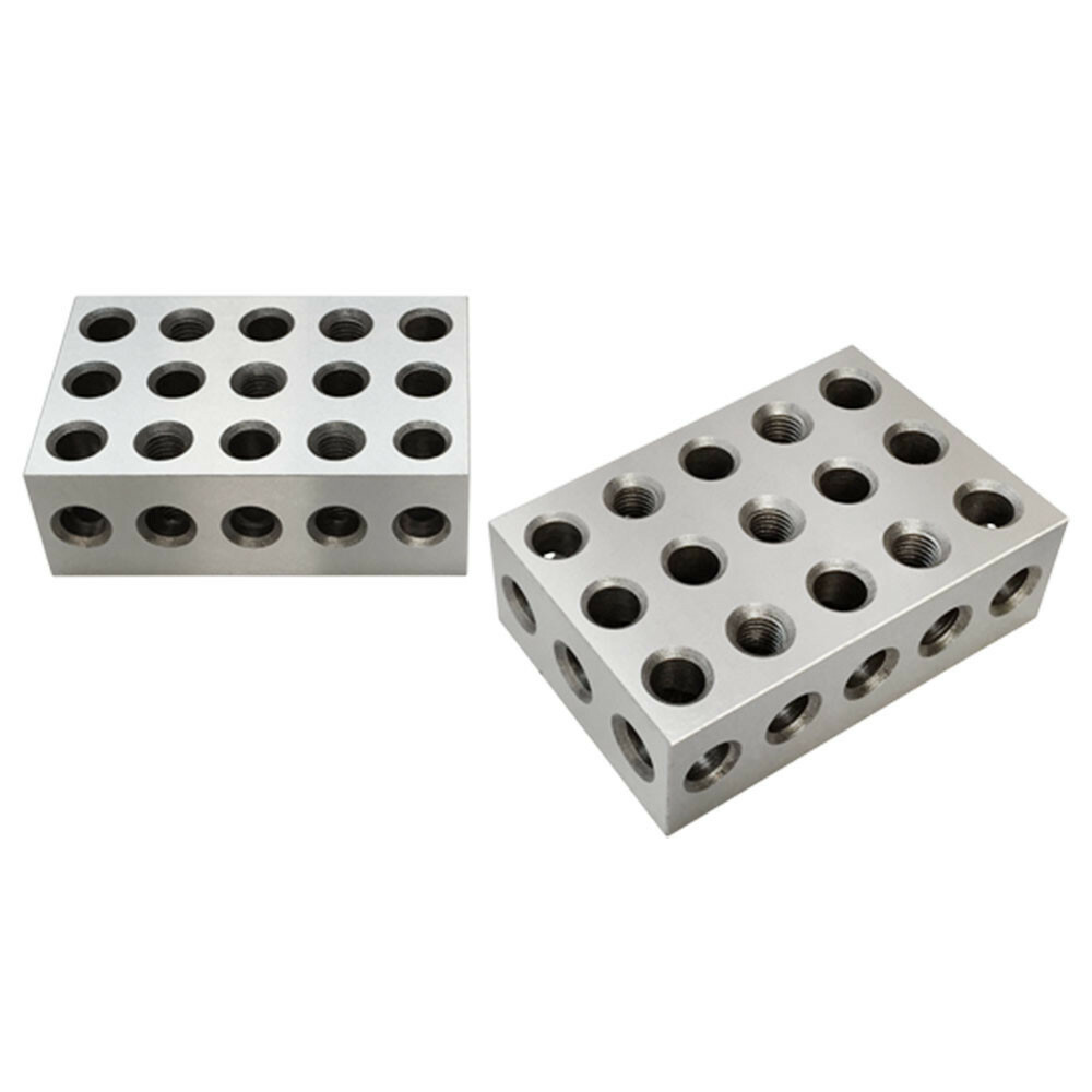 2-4-6 Blocks Matched Pair 23 Holes 0.0003 Precision Machinist Set Up ...
