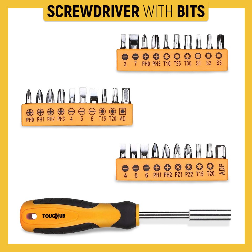 100 Pcs Professional Hand Tool Kit Set Household & Workshop DIY Tools ...